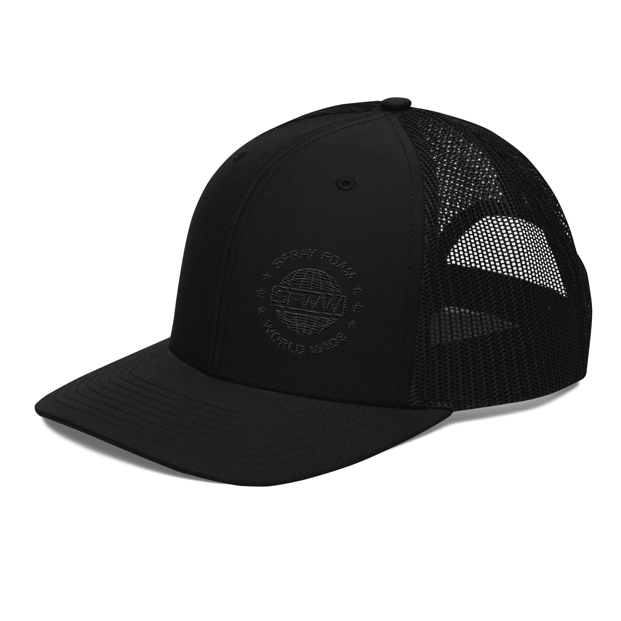 SFWW Black Logo Trucker Cap – Spray Foam World Wide