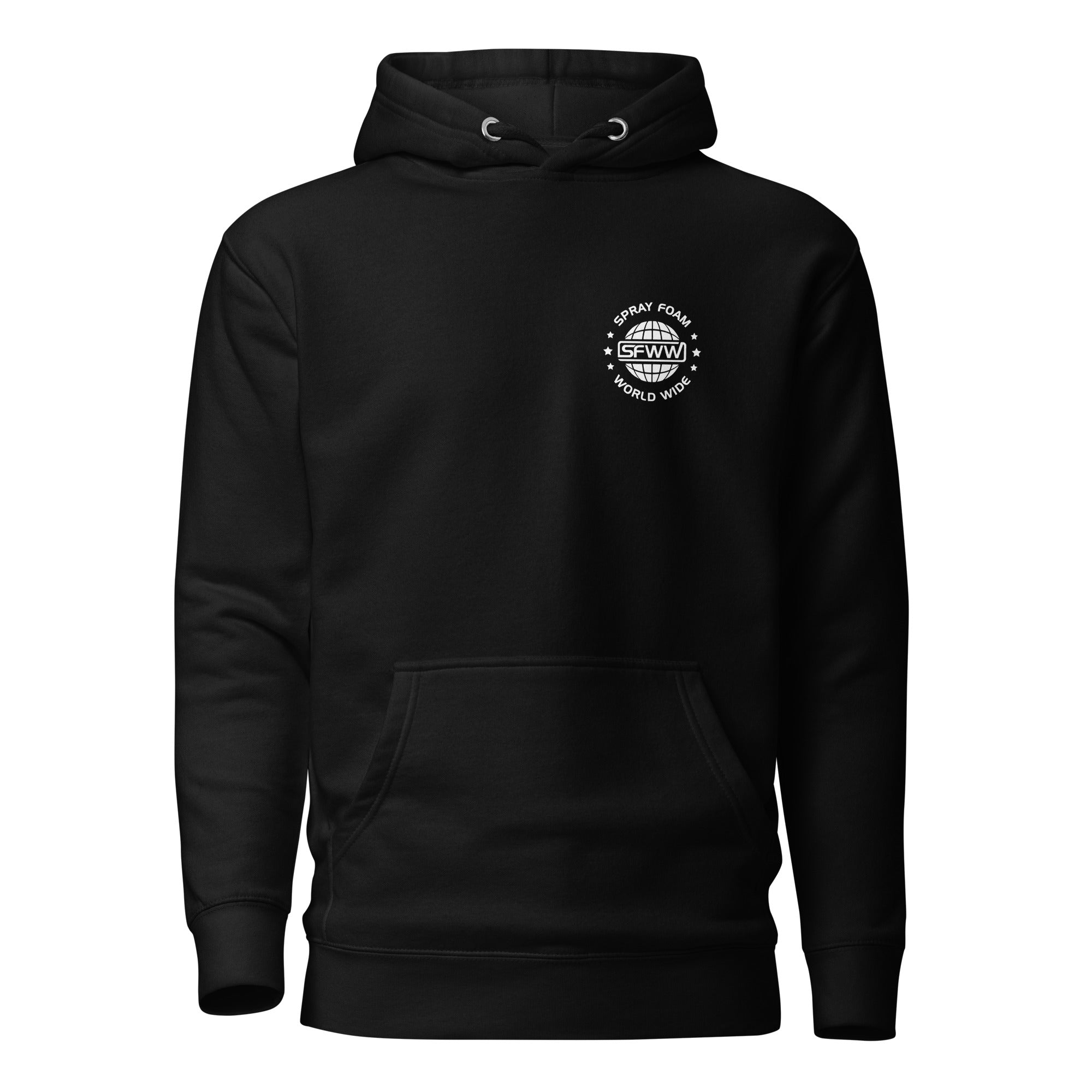SFWW White Logo Classic Hoodie – Spray Foam World Wide